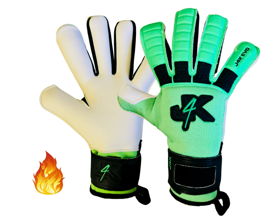 J4K Evo roll finger Green goalkeeper gloves – J4K SPORTS